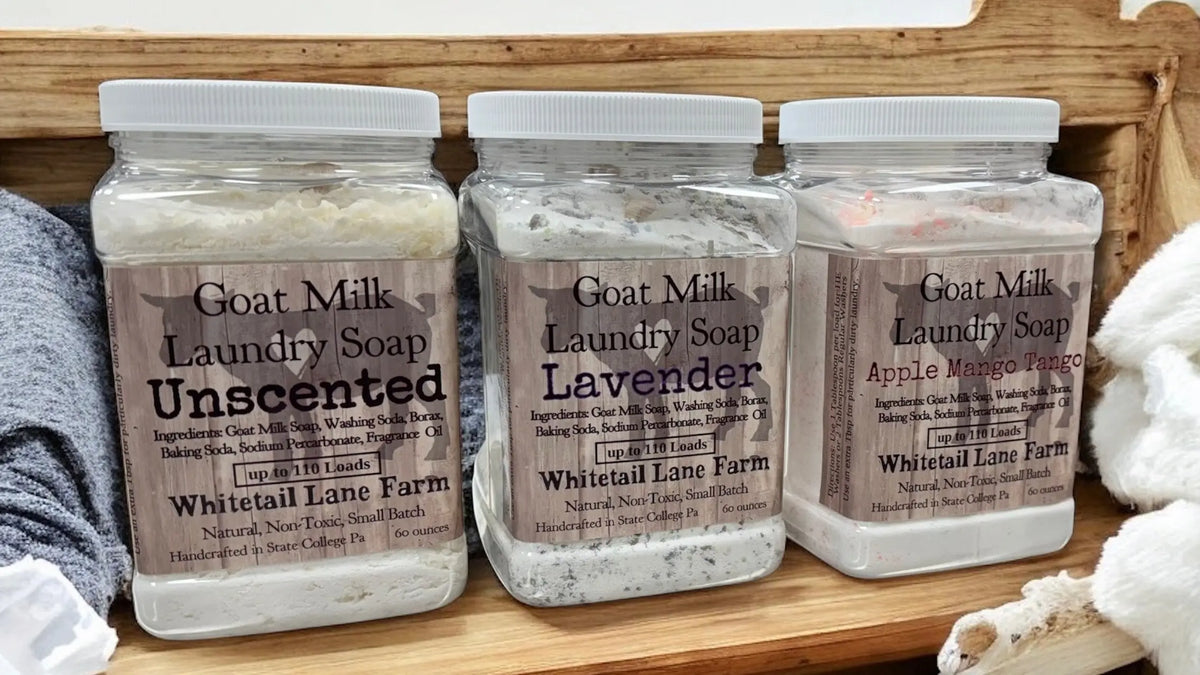 Goat Milk Soap Collection: Natural Laundry Solutions
