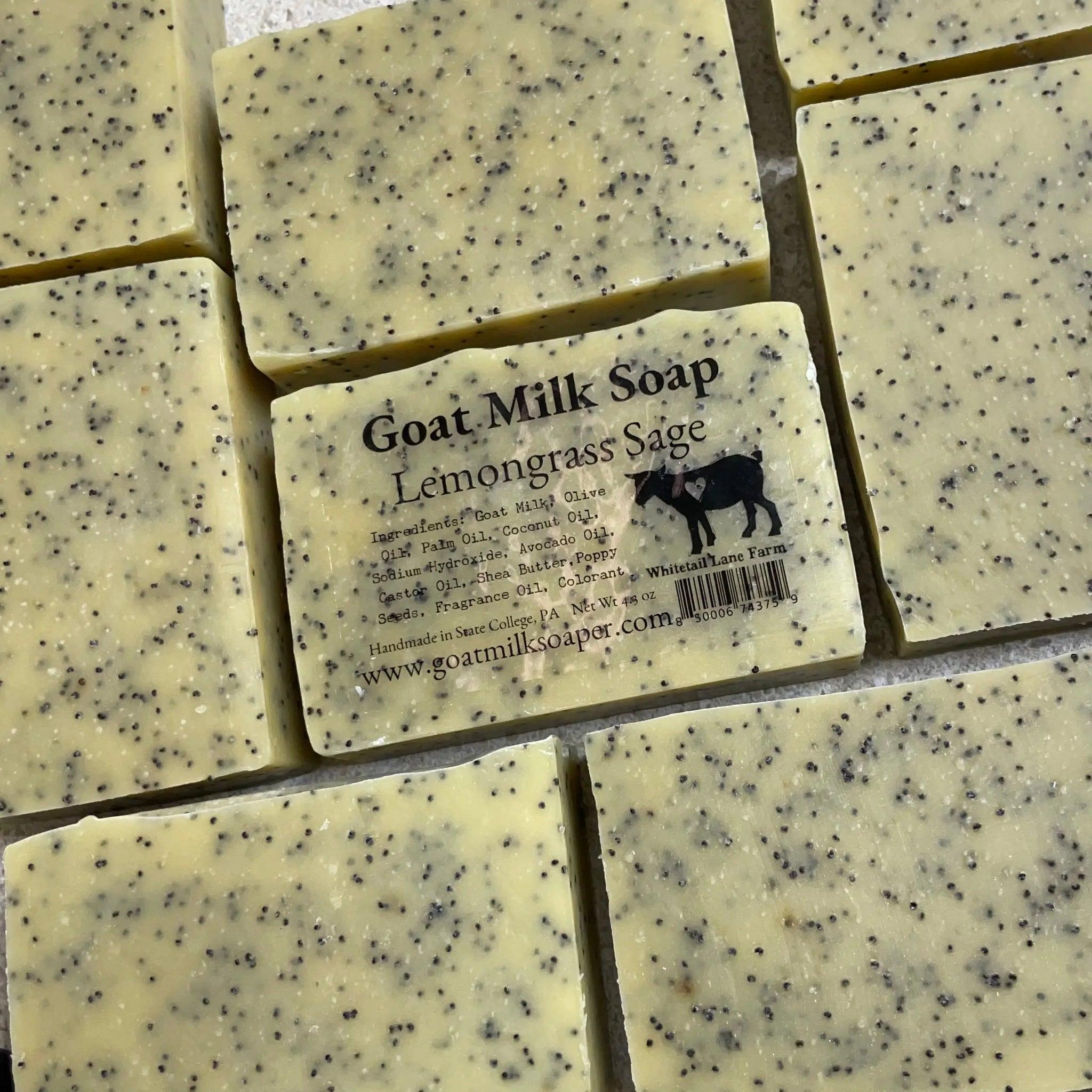 Sage Goats Milk Soap with Lemongrass Scented Bliss