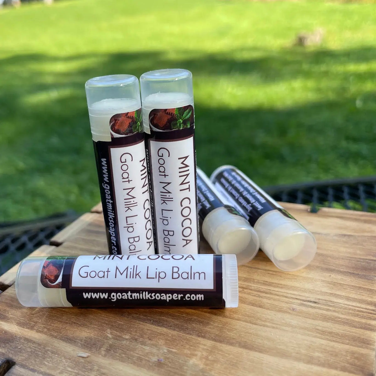 Mint Cocoa Goat Milk Lip Balm- Whitetail Lane Farm Goat Milk Soap